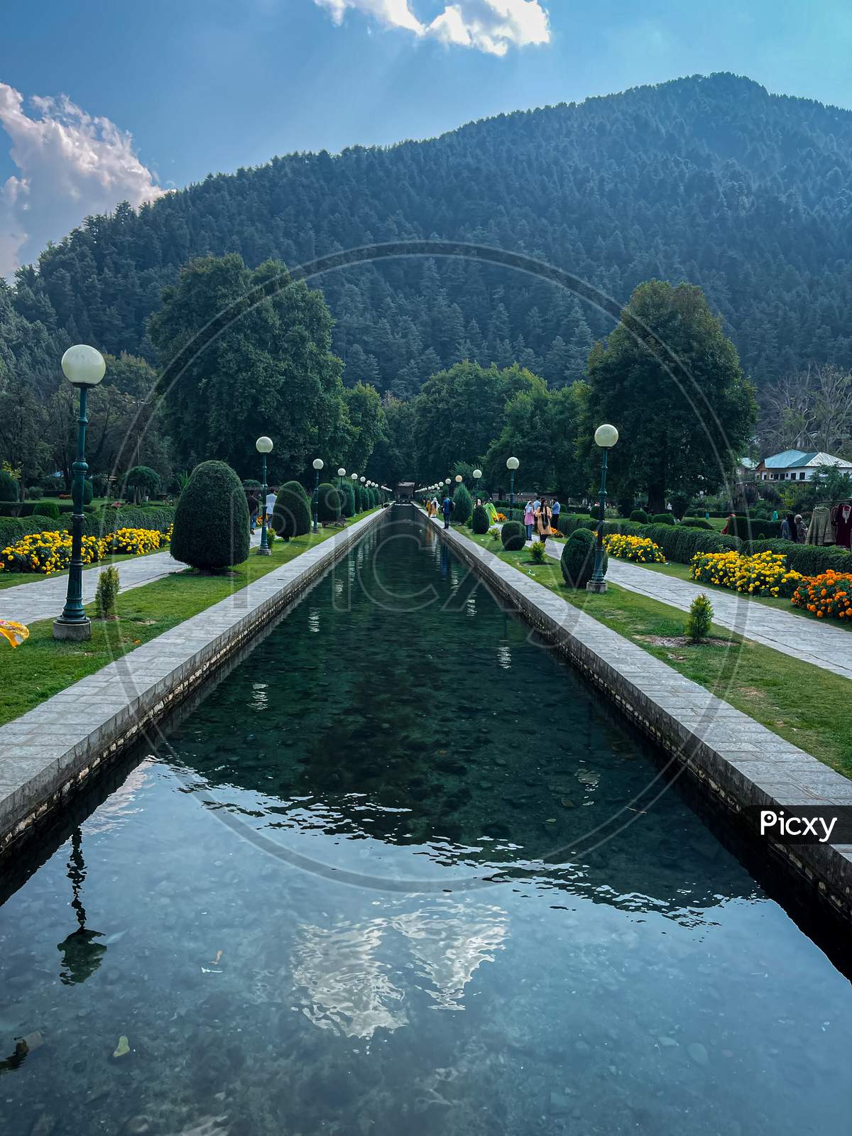 Image of Lane of lake in verinag kashmir-FV849299-Picxy