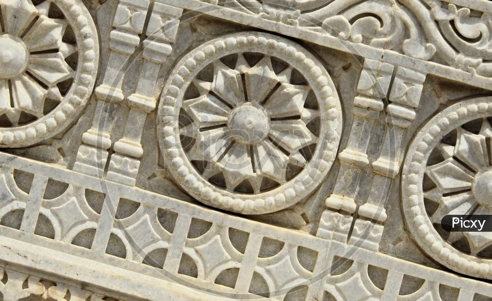 Image of Marble Carving Architectural Details Of A Indian Jain Temple ...