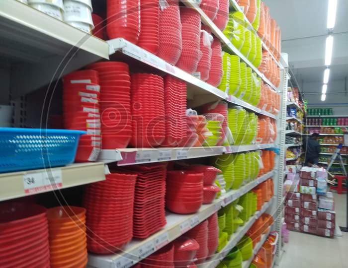 Image of Closeup Of Vishal Super Market Or Mall Interior Beautiful View ...