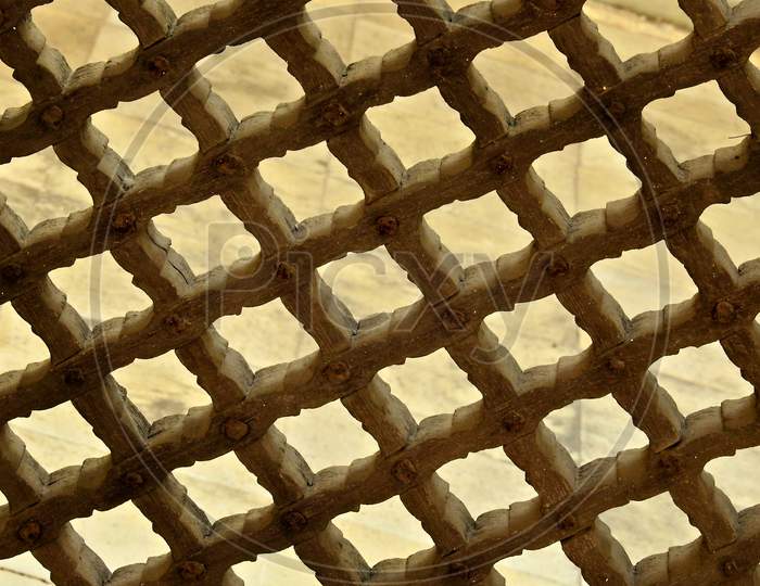 Image of Architechtural Details Lattice Work Of 200 Years Old Tombs Of ...