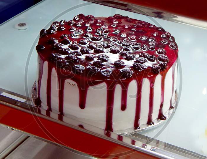 Image of View Of Display Of Cakes In Shop Display Of A Bakery Shop ...