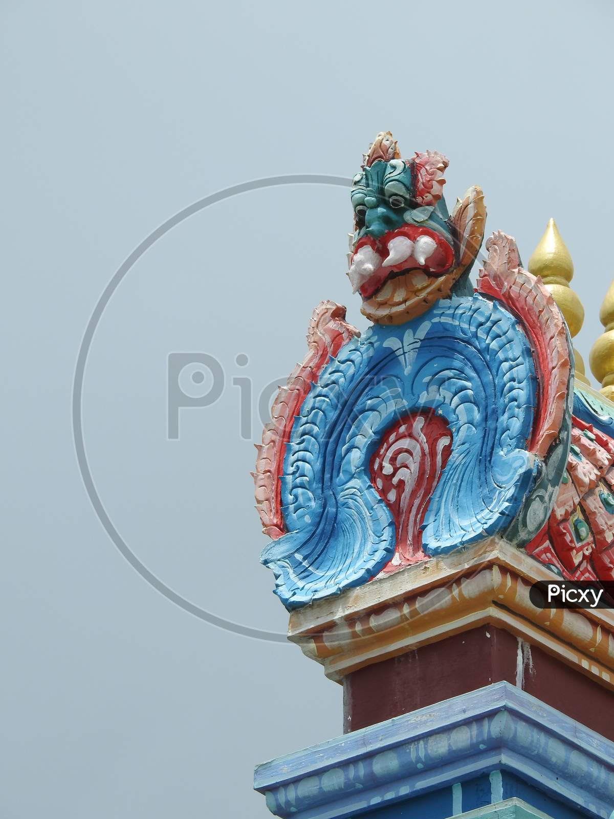 Image of Closeup Of Beautiful Bettada Thimmappa Temple Entrance Arch ...