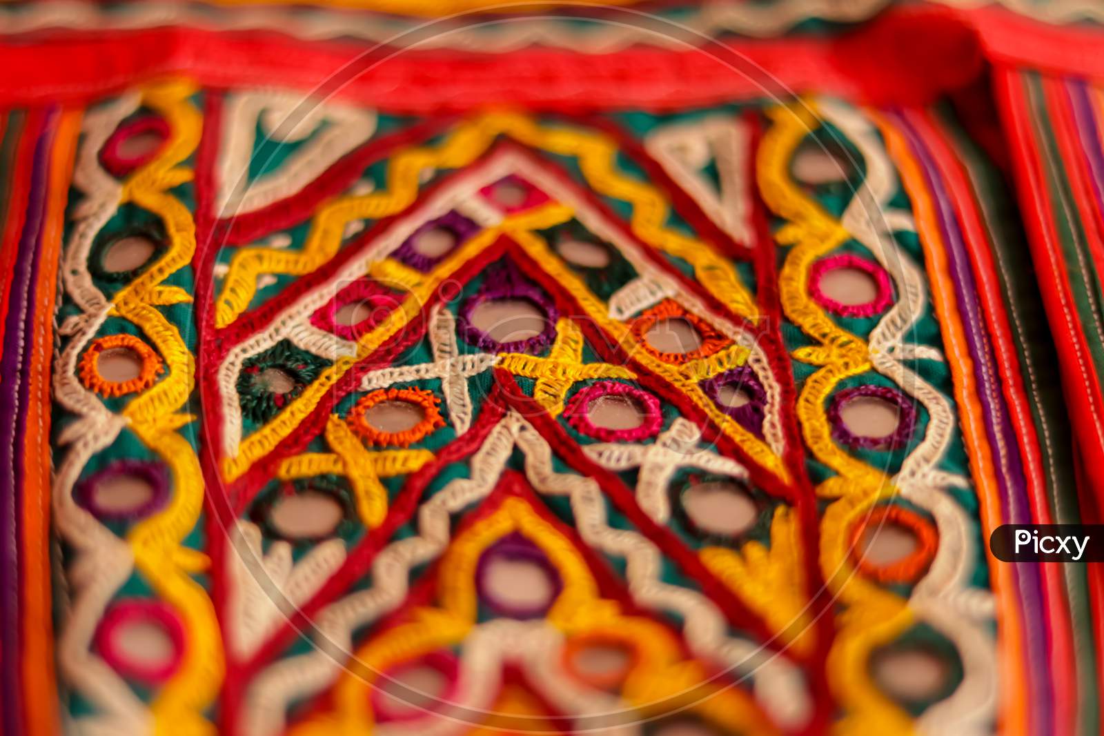 Image of Bharatkam Or Embroidery Handicrafts,Ahir Tribe Traditional And ...