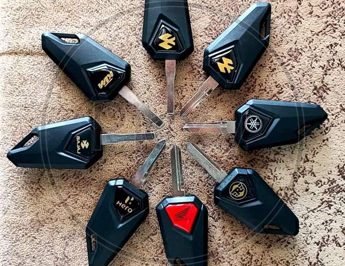 Image of A beautiful image is created by placing the eight keys ...