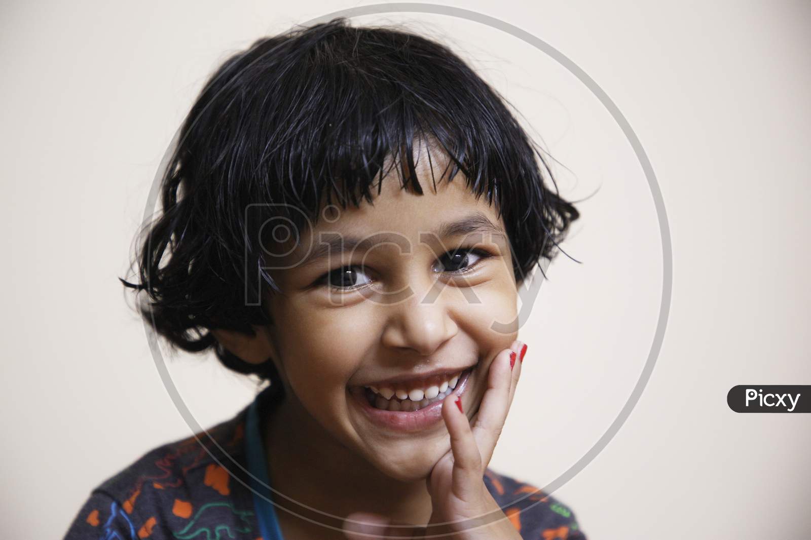 Image of A girl laughing her teeth out. Close up photo.-DP452179-Picxy