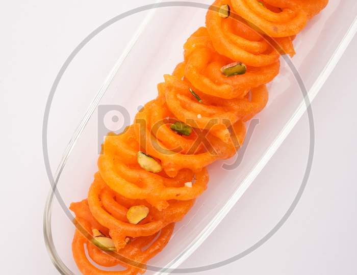 Image of Stock Photo Of Jalebi Or Jilbi Or Imarati, Indian Sweet Food ...