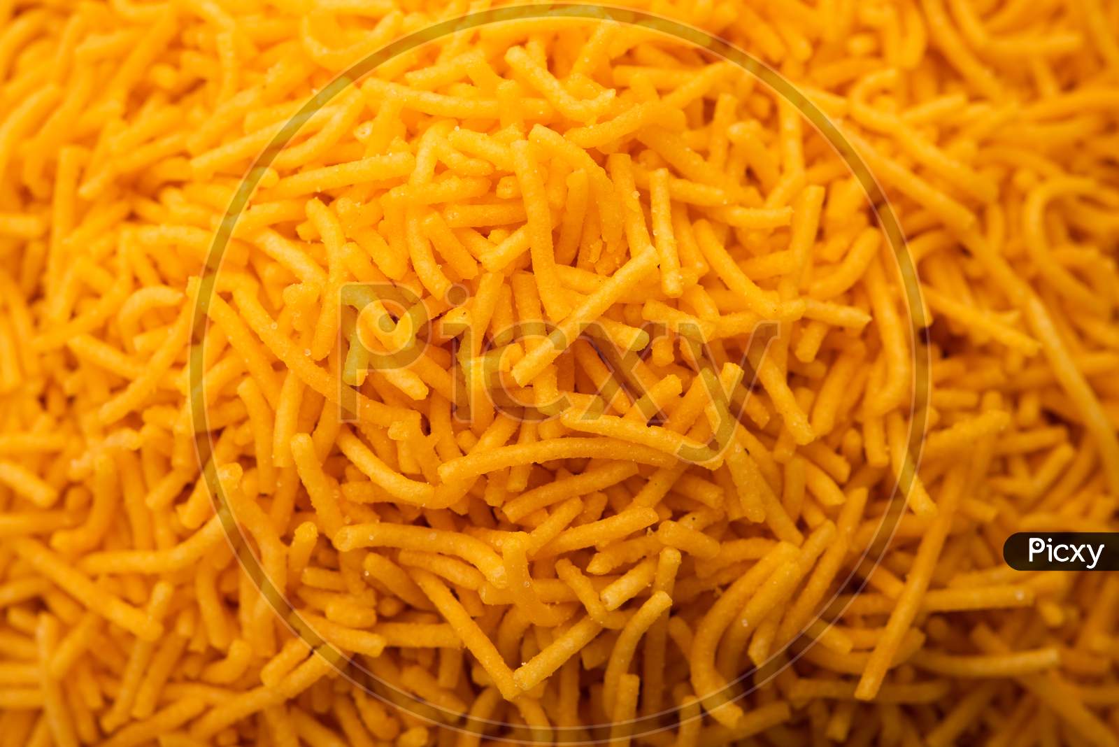 Image of Cheese Flavoured Sev Or Bhujiya, Tea Time Snack From India ...