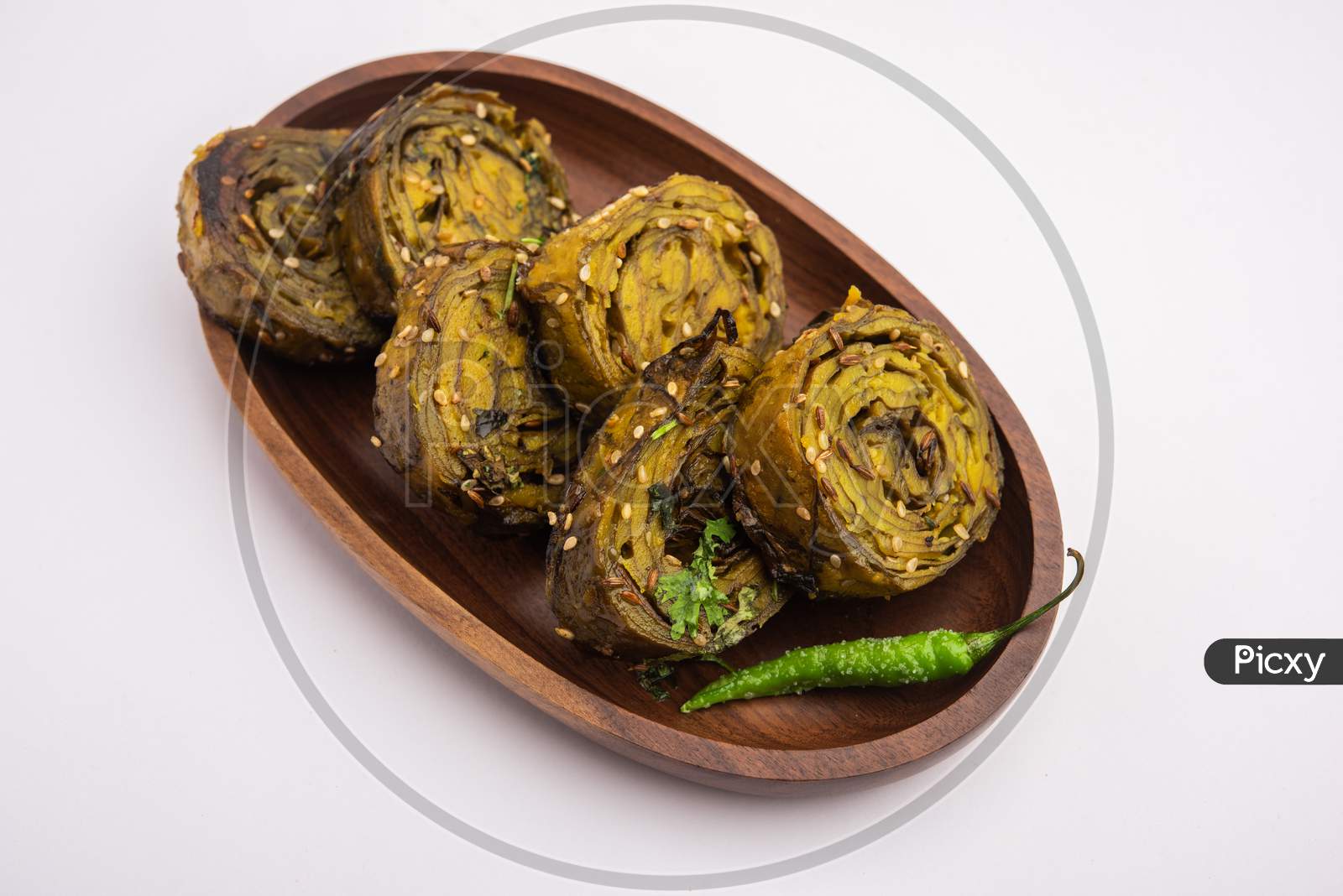 Image of Patra Or Paatra Or Patrode Or Alu Vadi Is A Popular ...