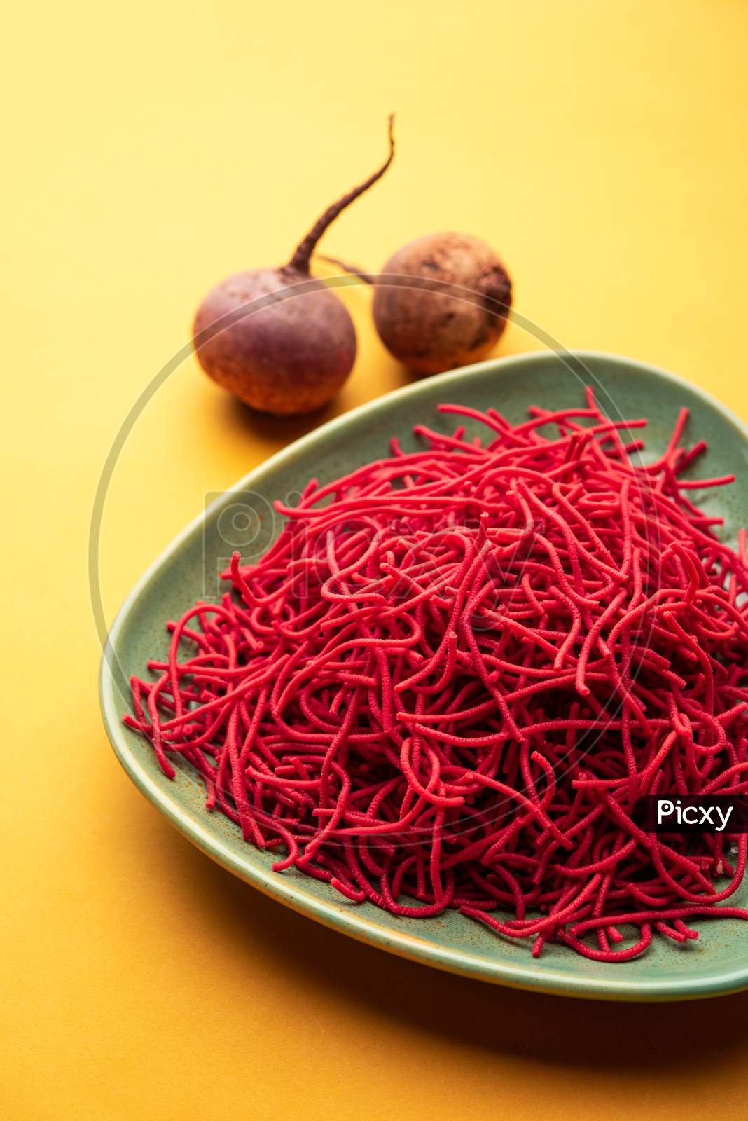 Image of Beetroot Sev Or Fried Noodles Is A Colourful And Healthy ...