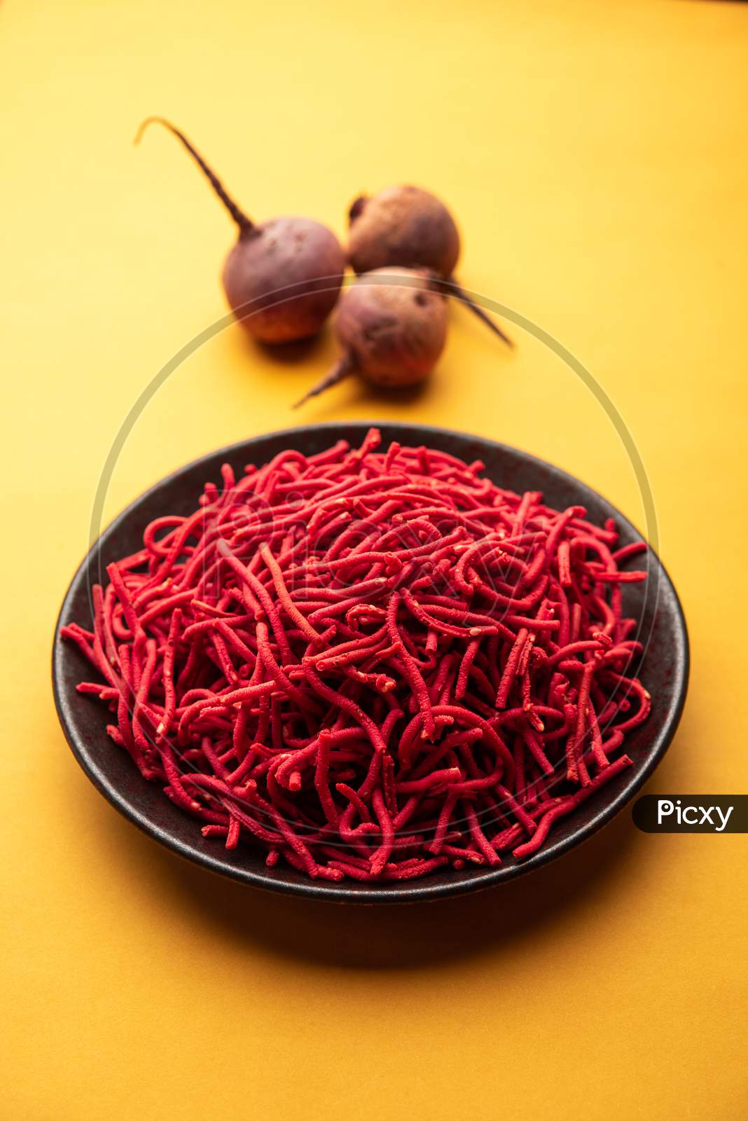 Image of Beetroot Sev Or Fried Noodles Is A Colourful And Healthy ...