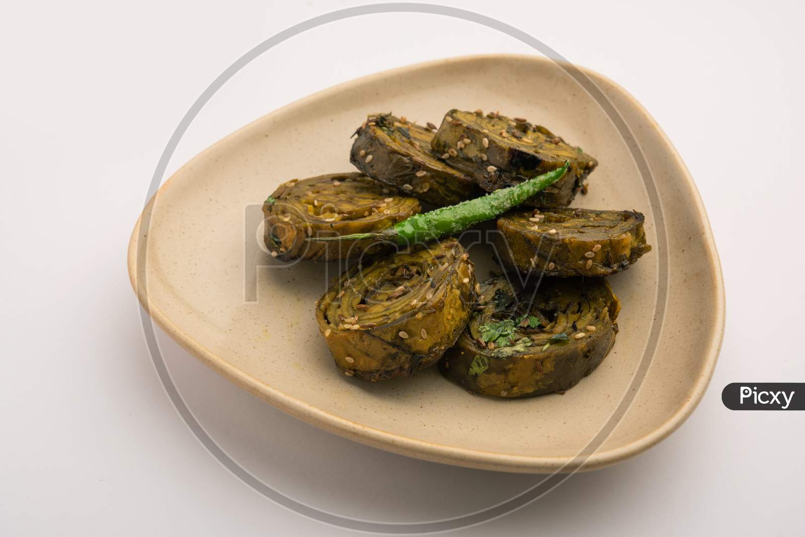 Image of Patra Or Paatra Or Patrode Or Alu Vadi Is A Popular ...