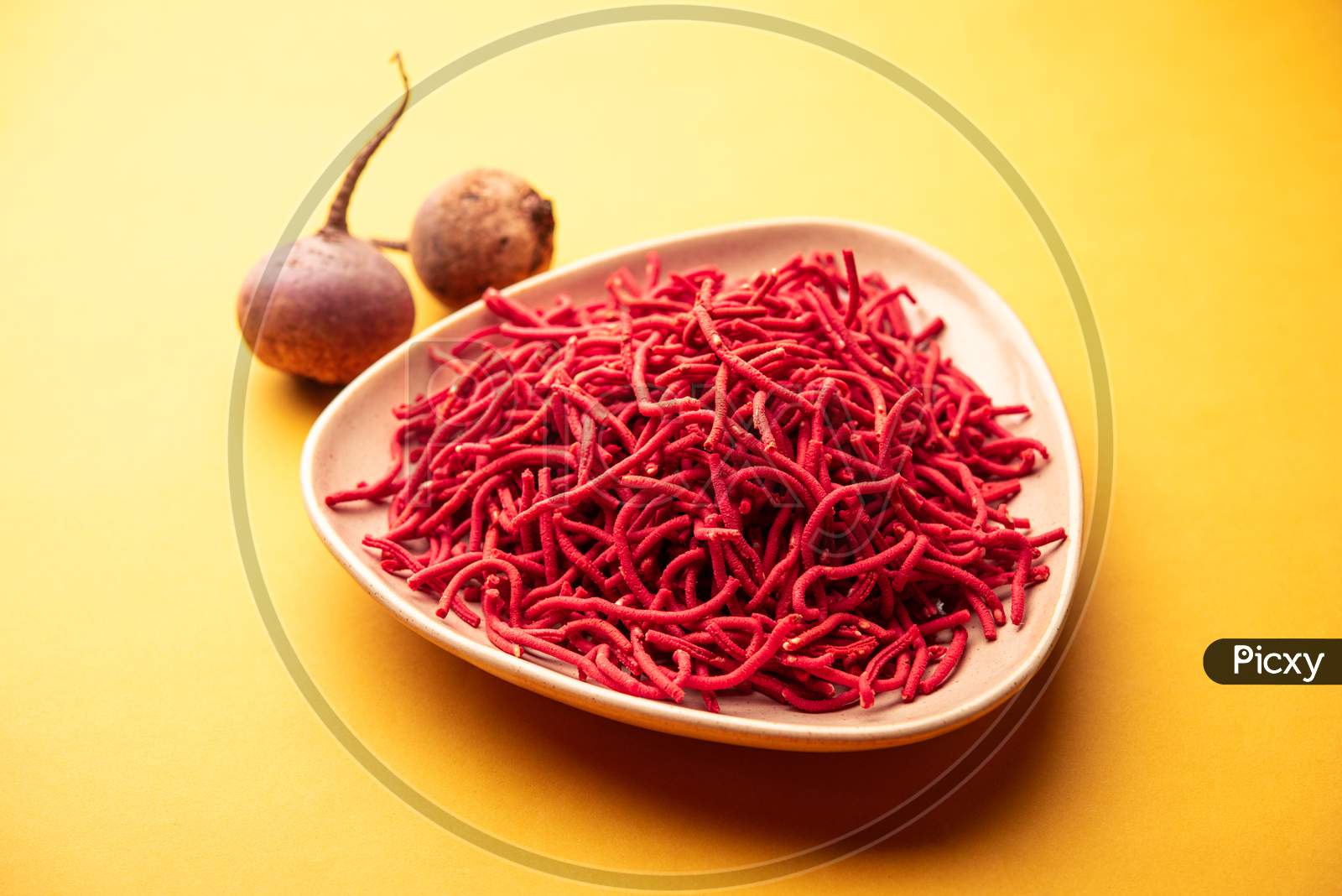 Image of Beetroot Sev Or Fried Noodles Is A Colourful And Healthy ...