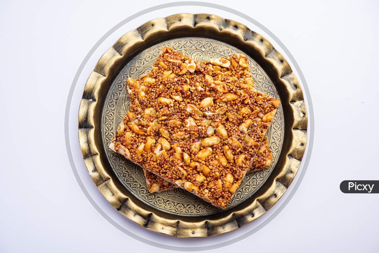 Image of Peanut Rajgira Jaggery Chikki Or Bar Using Groundnut, Amaranth ...