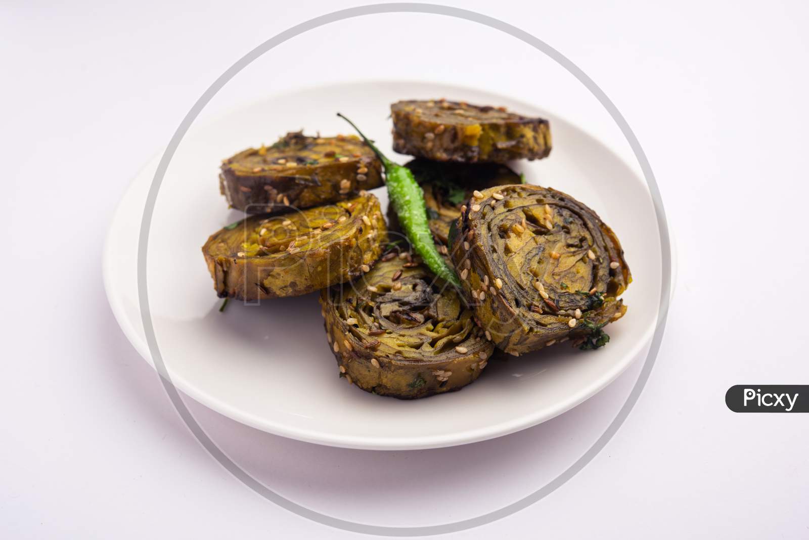 Image of Patra Or Paatra Or Patrode Or Alu Vadi Is A Popular ...