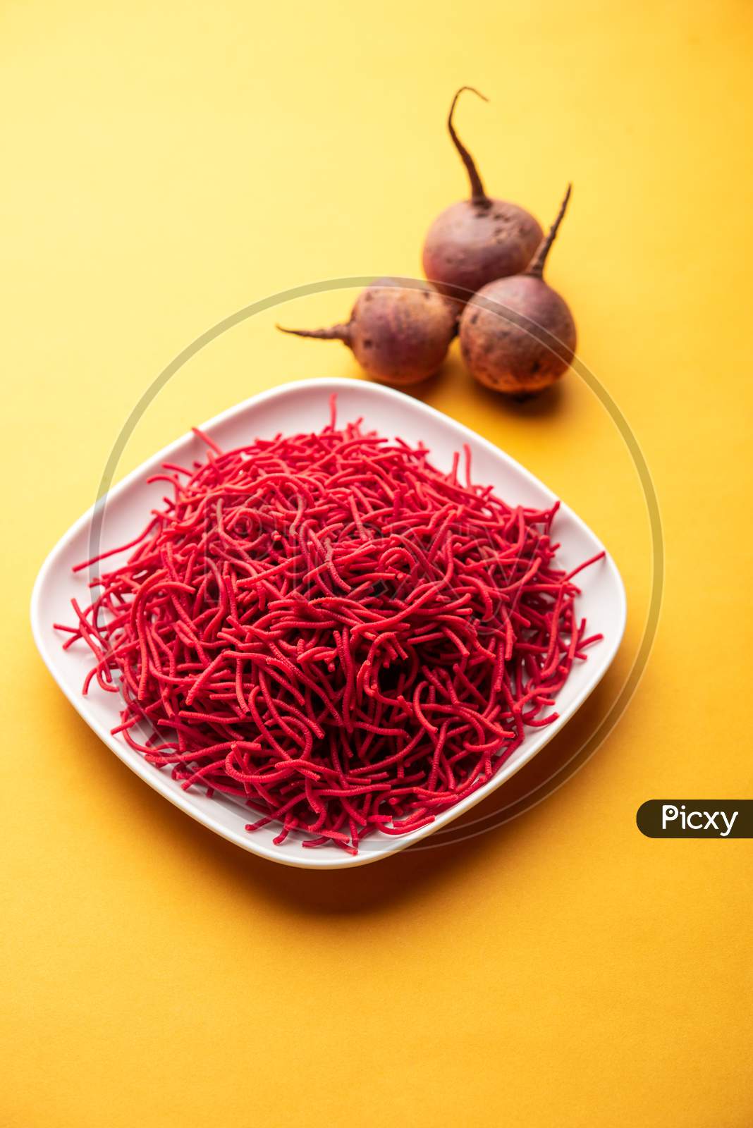 Image of Beetroot Sev Or Fried Noodles Is A Colourful And Healthy ...