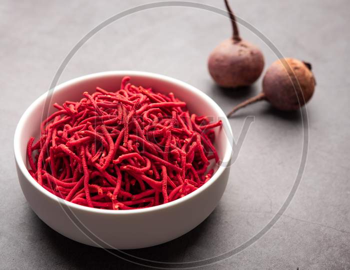 Image of Beetroot Sev Or Fried Noodles Is A Colourful And Healthy ...