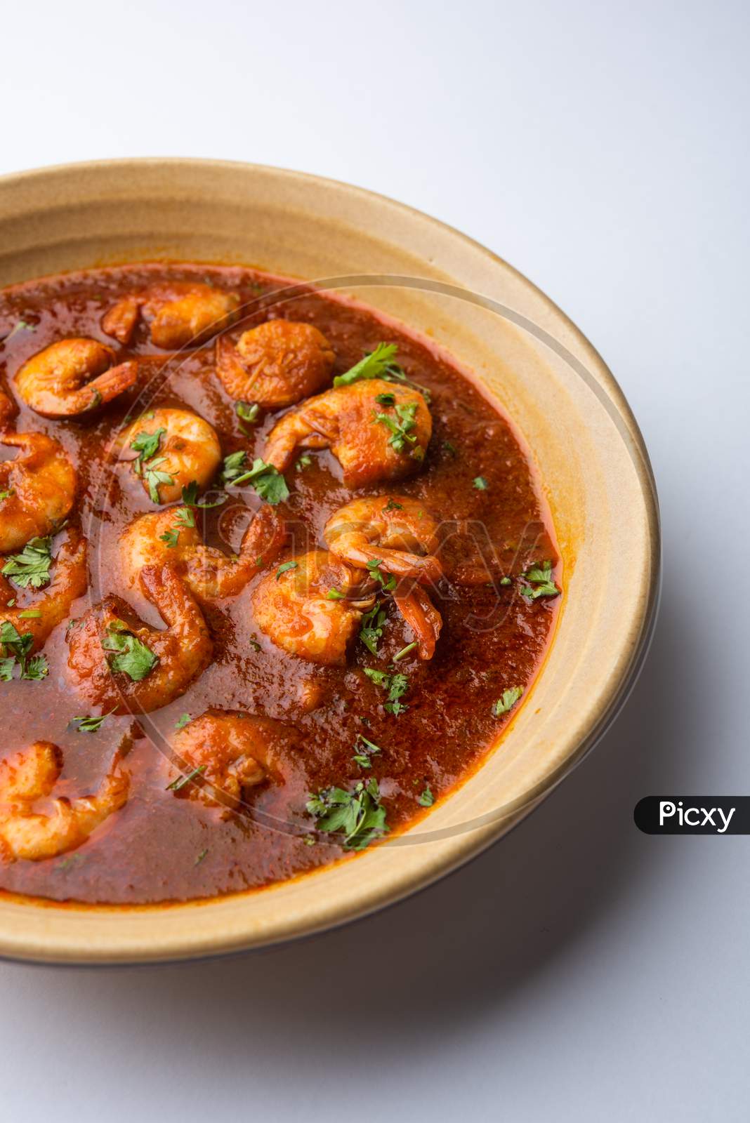 Image of Goan Prawns Or Shrimp Curry Or Zinga Masala Also Known As ...