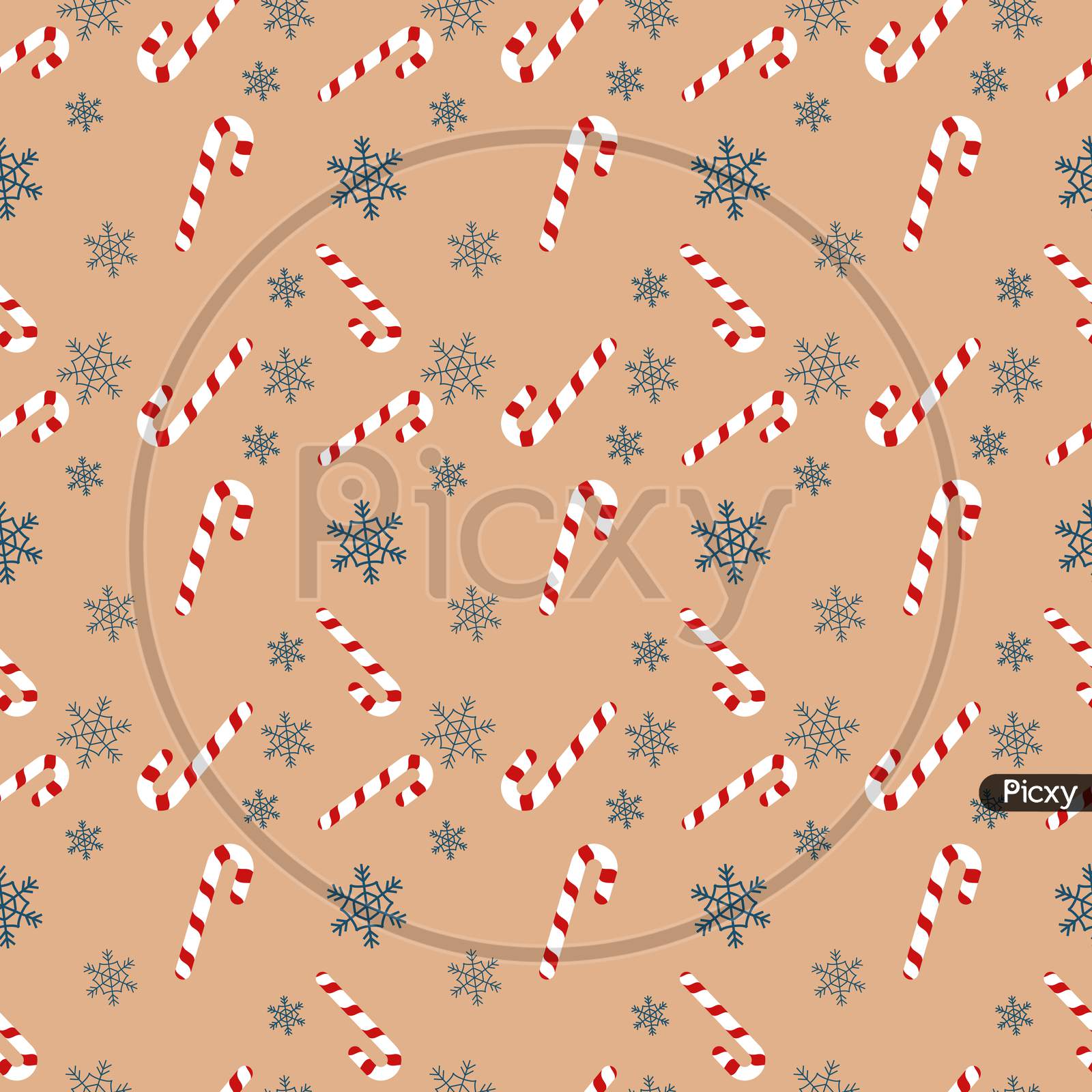 Candy Cane Pattern Background