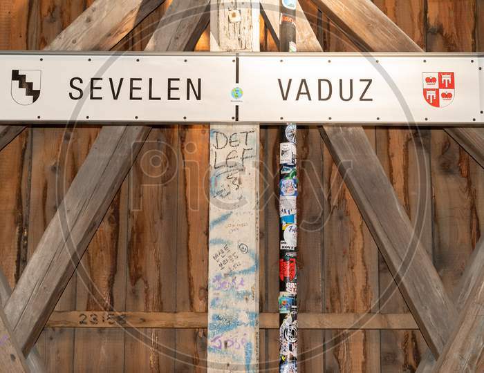 Image of Vaduz, Liechtenstein, October 11, 2021 Liechtenstein And ...