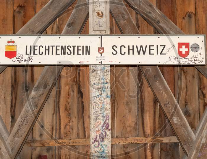 Image of Vaduz, Liechtenstein, October 11, 2021 Liechtenstein And ...