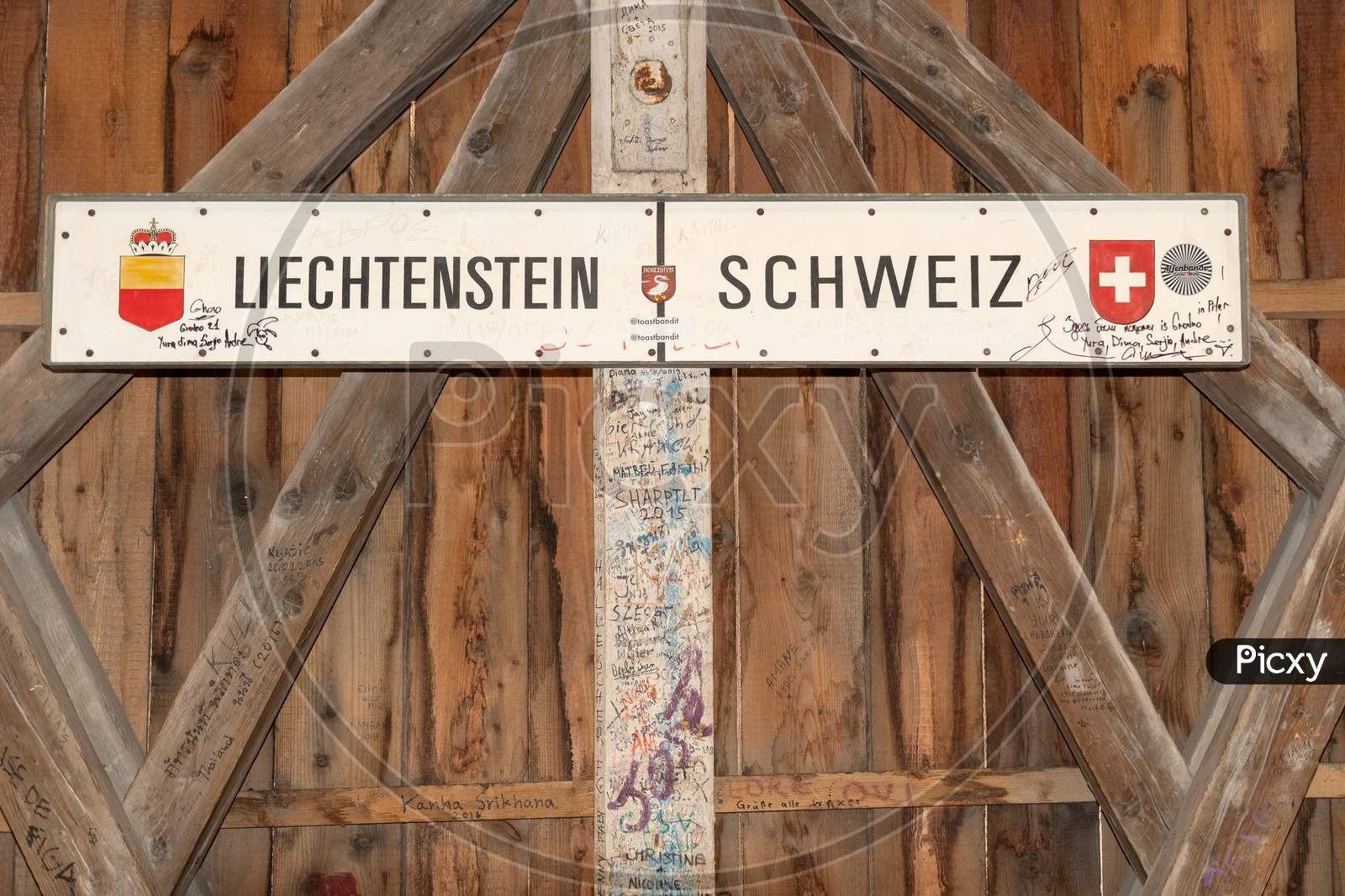 Image of Vaduz, Liechtenstein, October 11, 2021 Liechtenstein And ...