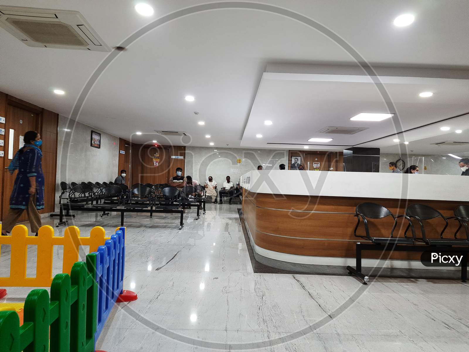 Image of Closeup Of Reception Counter Of Kanva Diagnostic Services Or ...