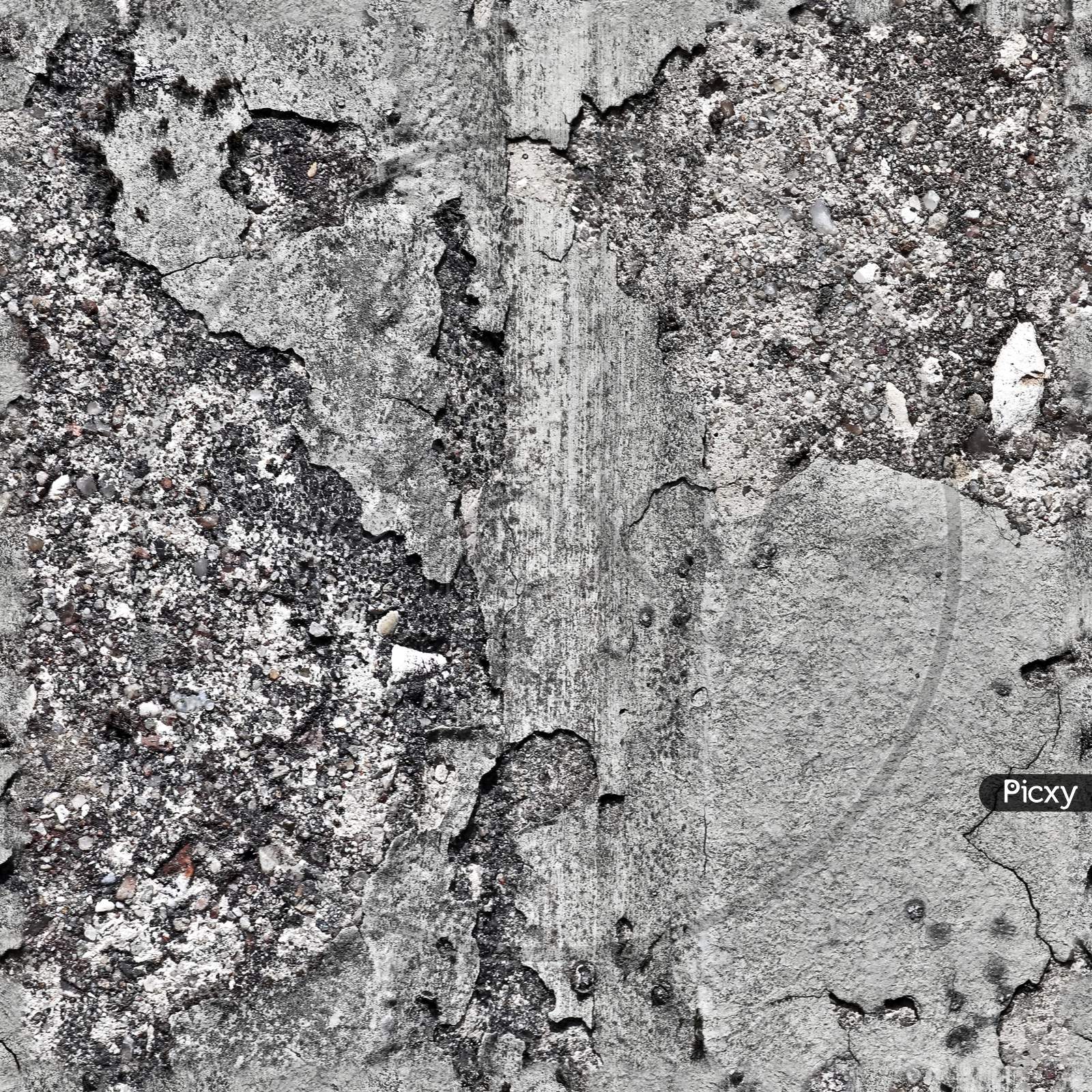 Image of Photo Realistic Seamless Texture Pattern Of Weathered Concrete ...