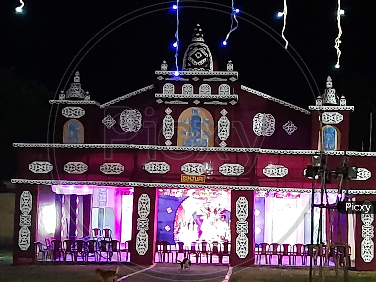 Image of Puja pandal Design-QB455887-Picxy