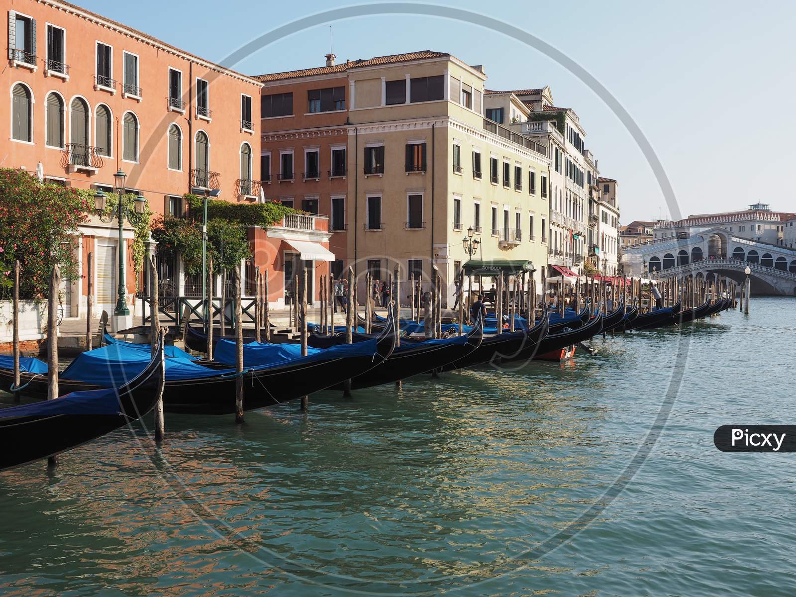 Image of Venice, Italy - Circa September 2016: The Canal Grande ...