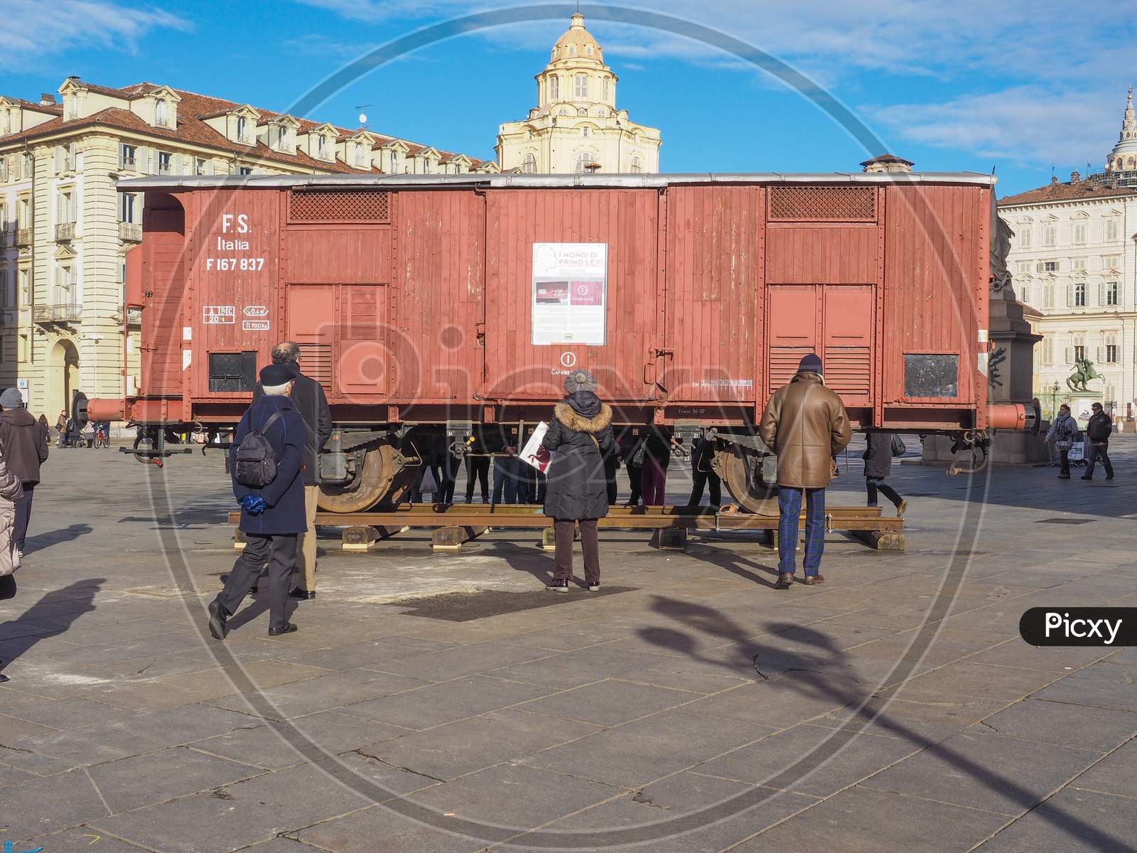 Image of Turin, Italy - January 23, 2015: People Visiting An Holocaust ...