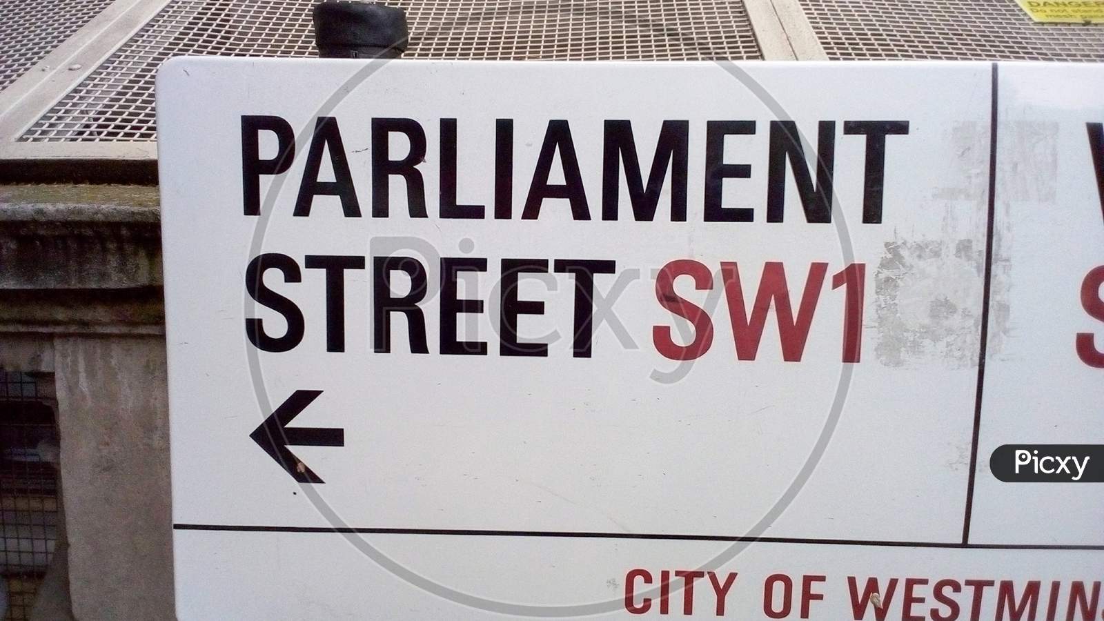Image of London, Uk - Circa June 2019: Parliamente Street Sw1 Sign In ...