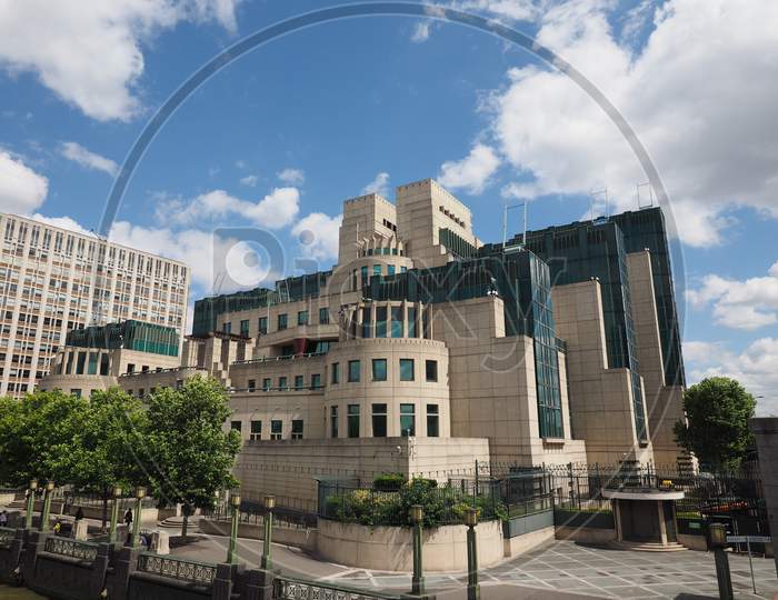 Image of London, Uk - Circa June 2017: Sis Mi6 Headquarters Of British ...