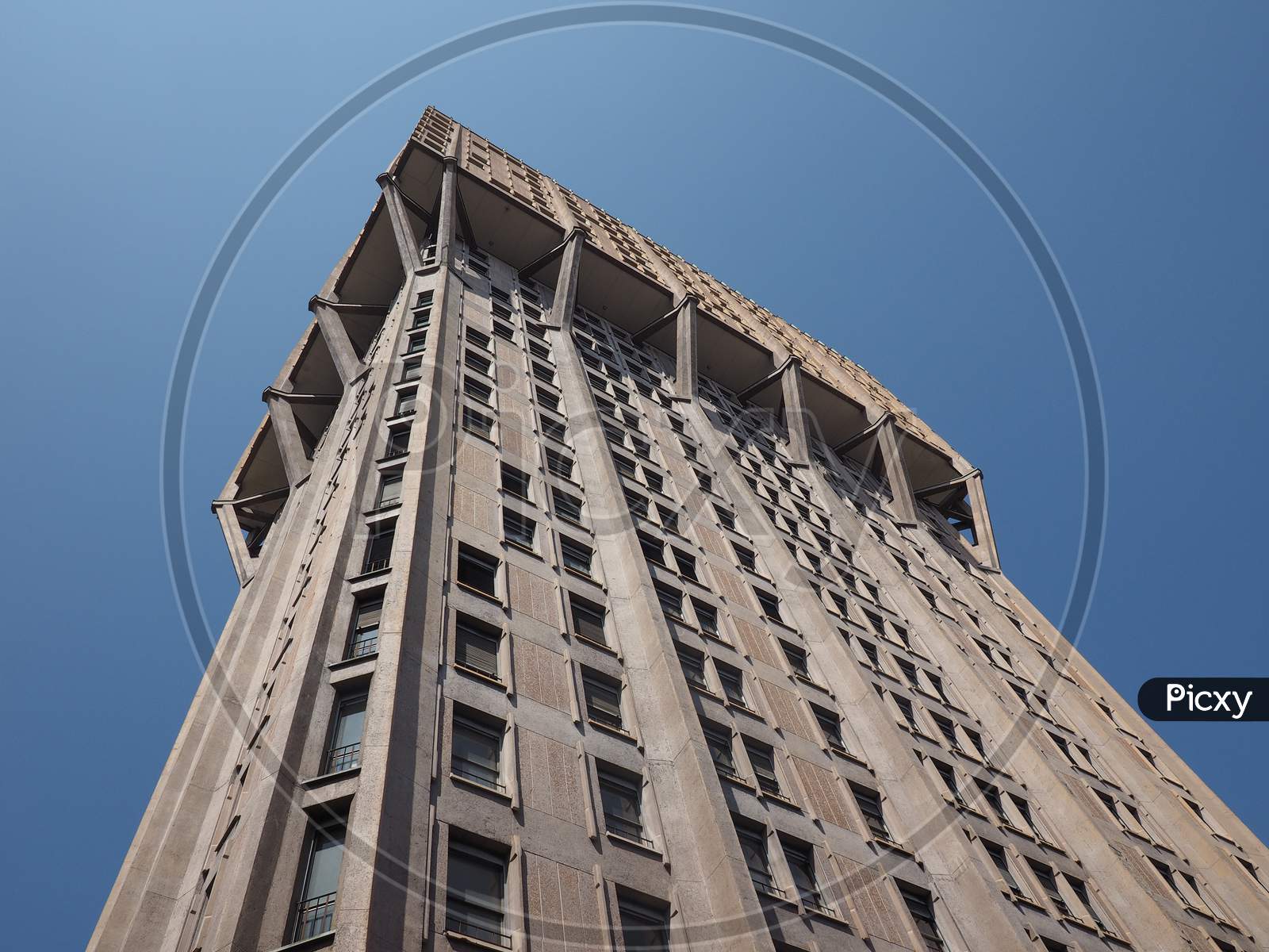 Image of Milan, Italy - Circa April 2018: Torre Velasca Designed By Bbpr In 1955 Is A ...