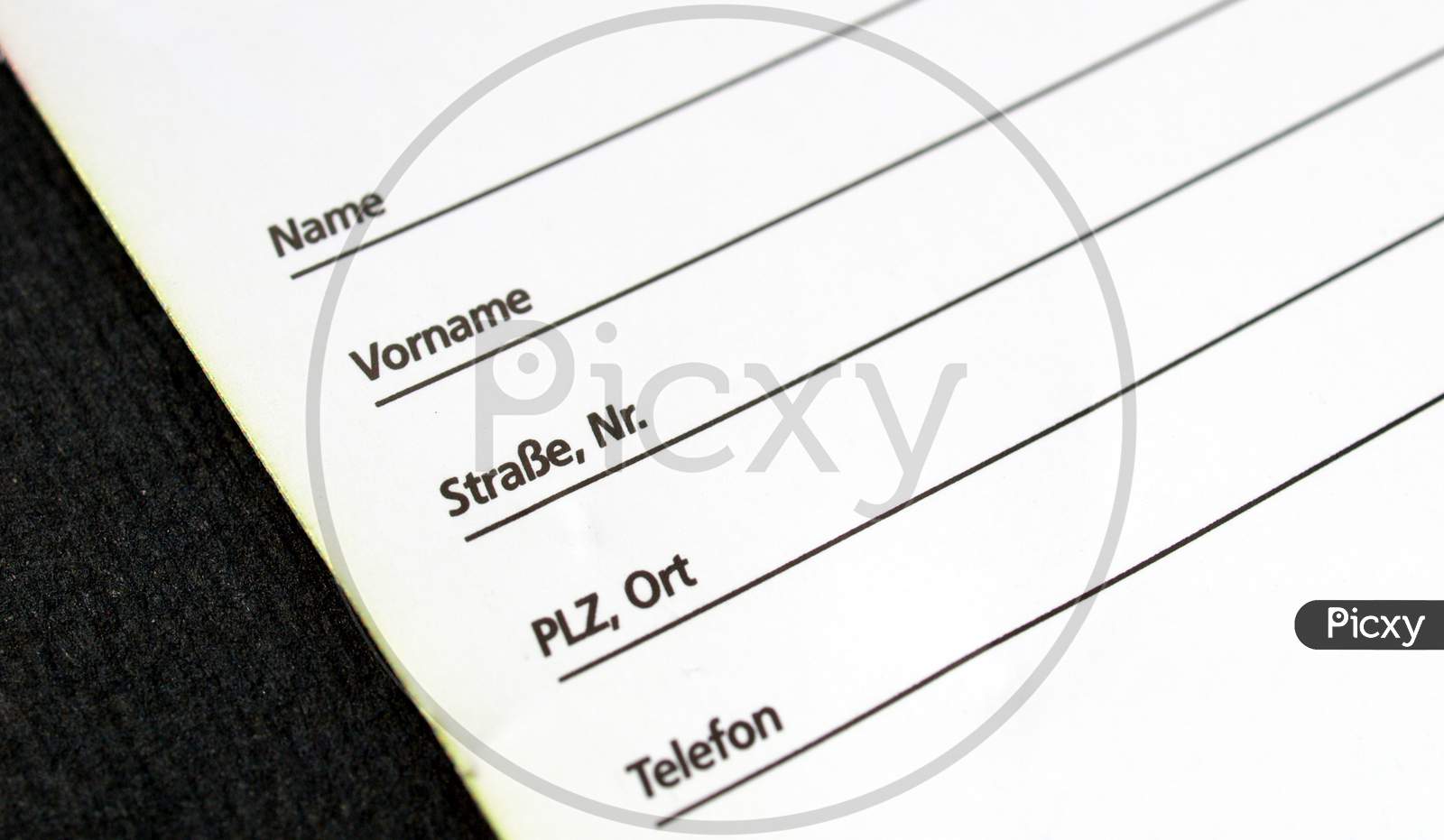 Image of Blank German Address Form-DY980621-Picxy