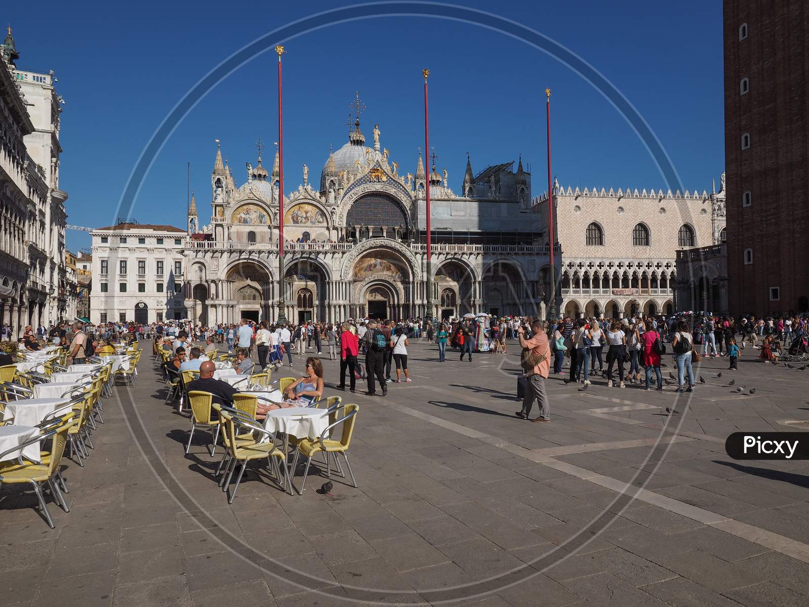 Image of Venice, Italy - Circa September 2016: Piazza San Marco ...
