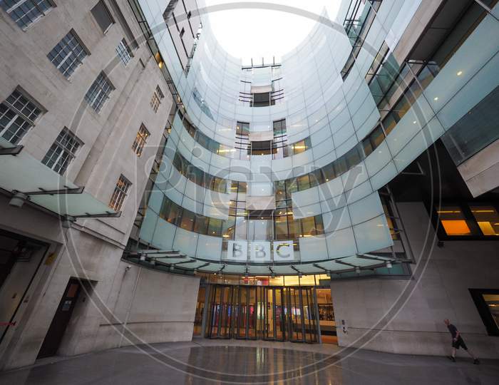 Image of London, Uk - Circa June 2016: Bbc Broadcasting House ...