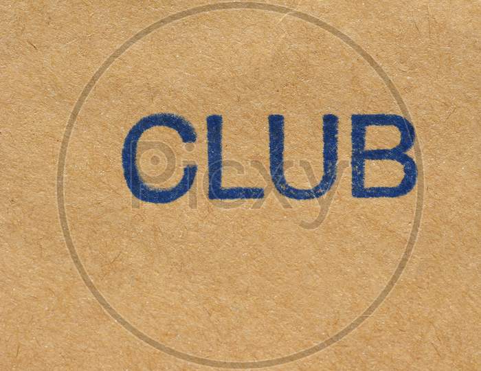 Image of Club Stamp Over Paper-DI069938-Picxy