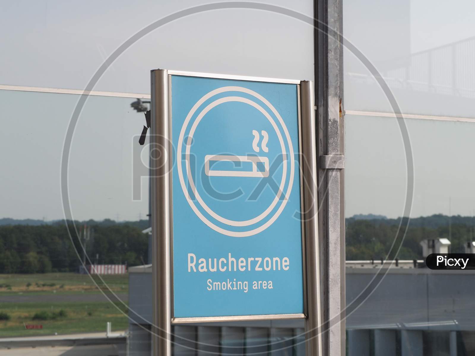 Image of Raucherzone (Smoking Area) Sign-WR848796-Picxy