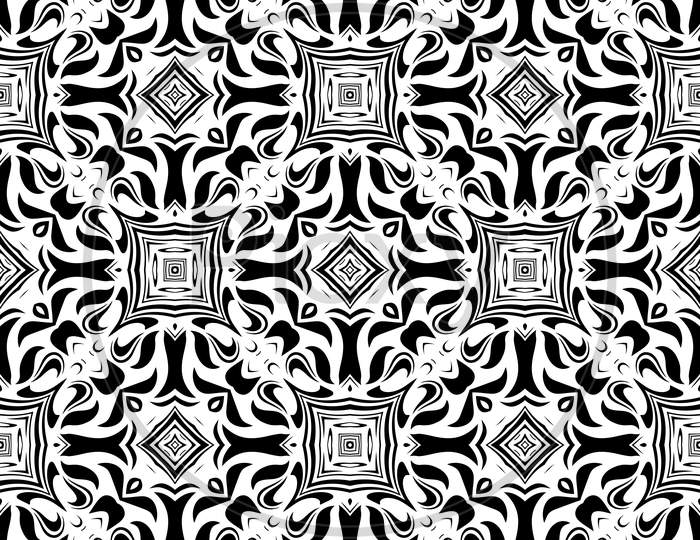 Image of Vector seamless abstract pattern black and white. abstract ...