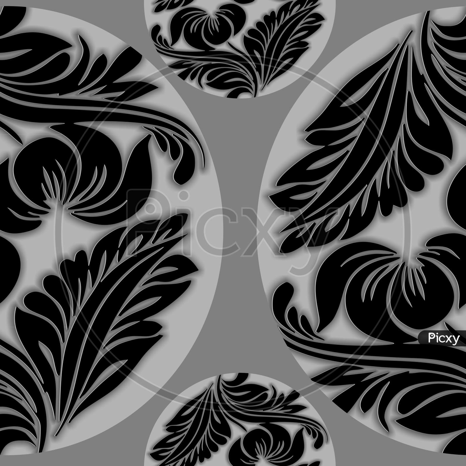 Image of seamless wave background black and white wave patterns seamlessly tiling. vector ...