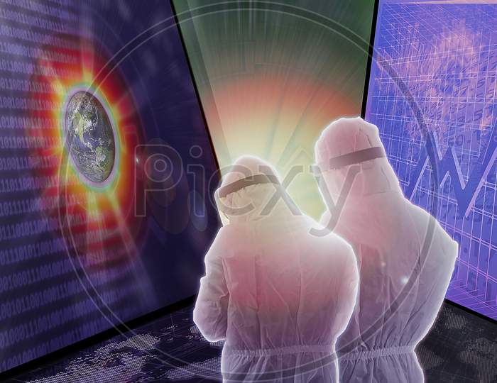 Image of Futuristic; concepts; Global; Pandemic; epidemic; Corona ...