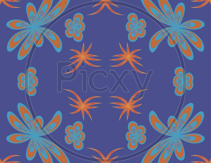 Image of Abstract Seamless Colorful Pattern Exotic Shapes Backgrounds ...
