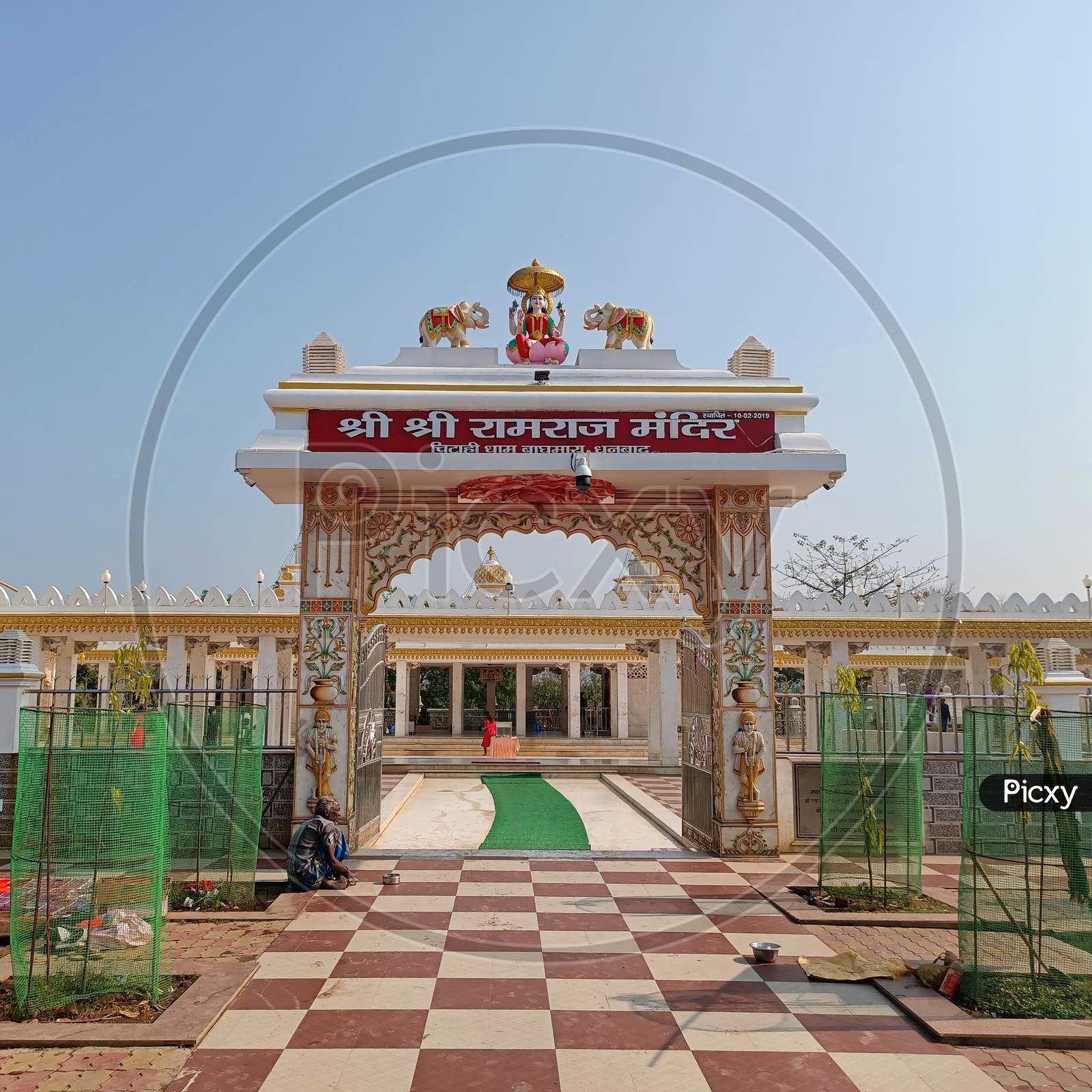 Image of A Beautiful Newly made Indian Ram Raj Mandir for Worship of ...