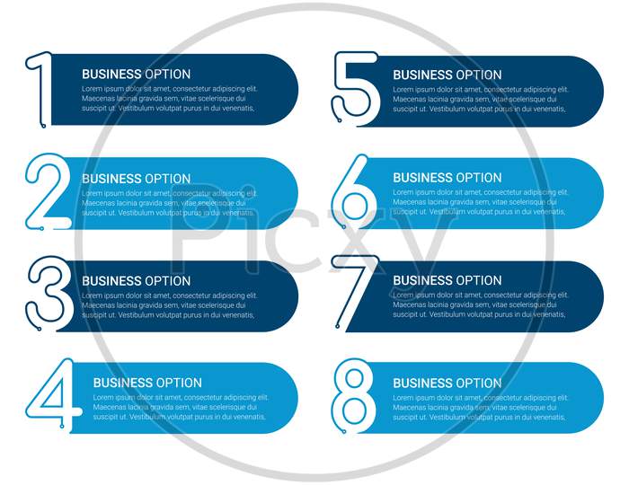 Image of Vector Business infographics. Financial analysis data graphs ...