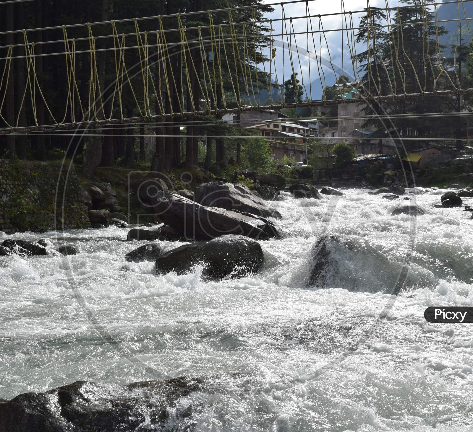 Image of A picture of Beas river flowing in Manali.-HT284405-Picxy