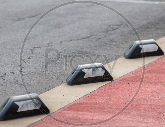 Image of Safety in road traffic for bicycles and bikers by bike way ...