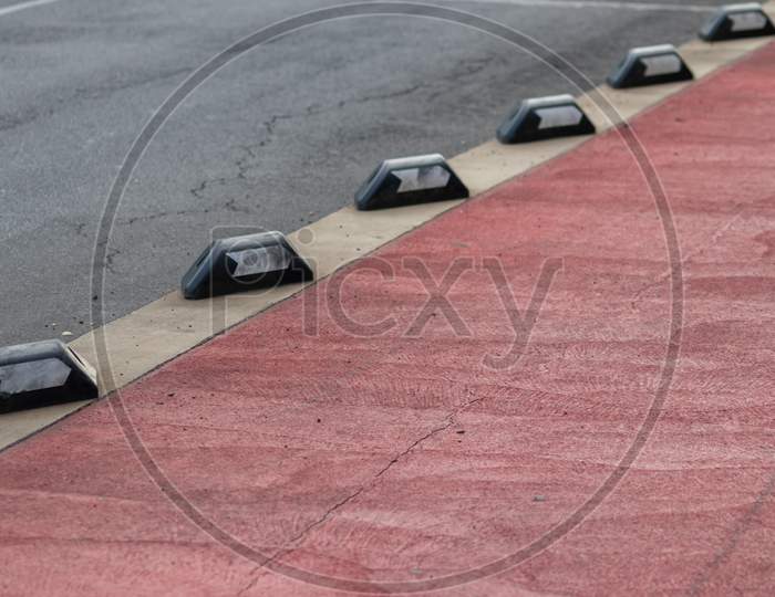 Image of Safety in road traffic for bicycles and bikers by bike way ...