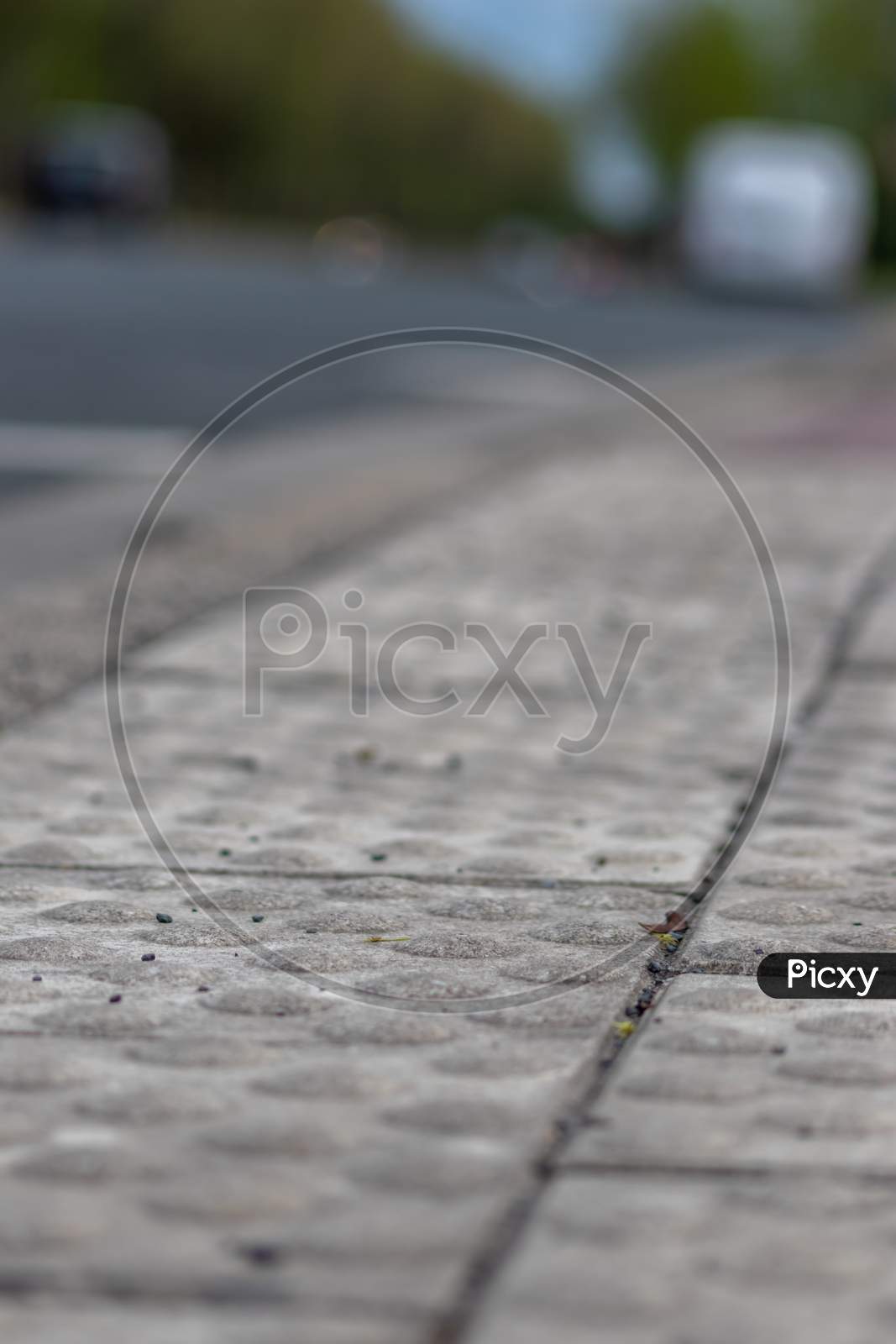 Image of Danger in road traffic for blind people and disabled people is ...