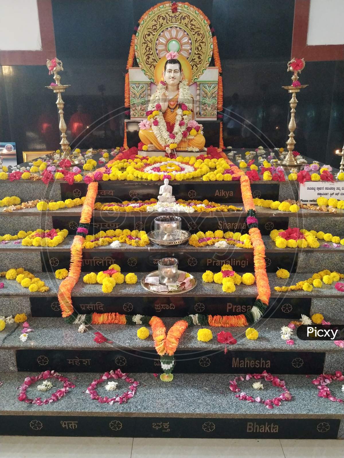 Image of Mahatma Basaweshar in sitting pose and give guidance of 6 ...