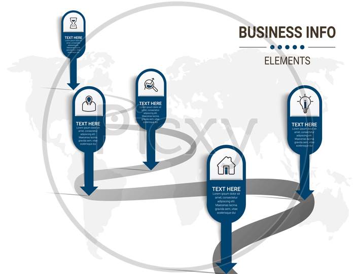 Image of Infographics design vector and marketing icons. Can be used ...
